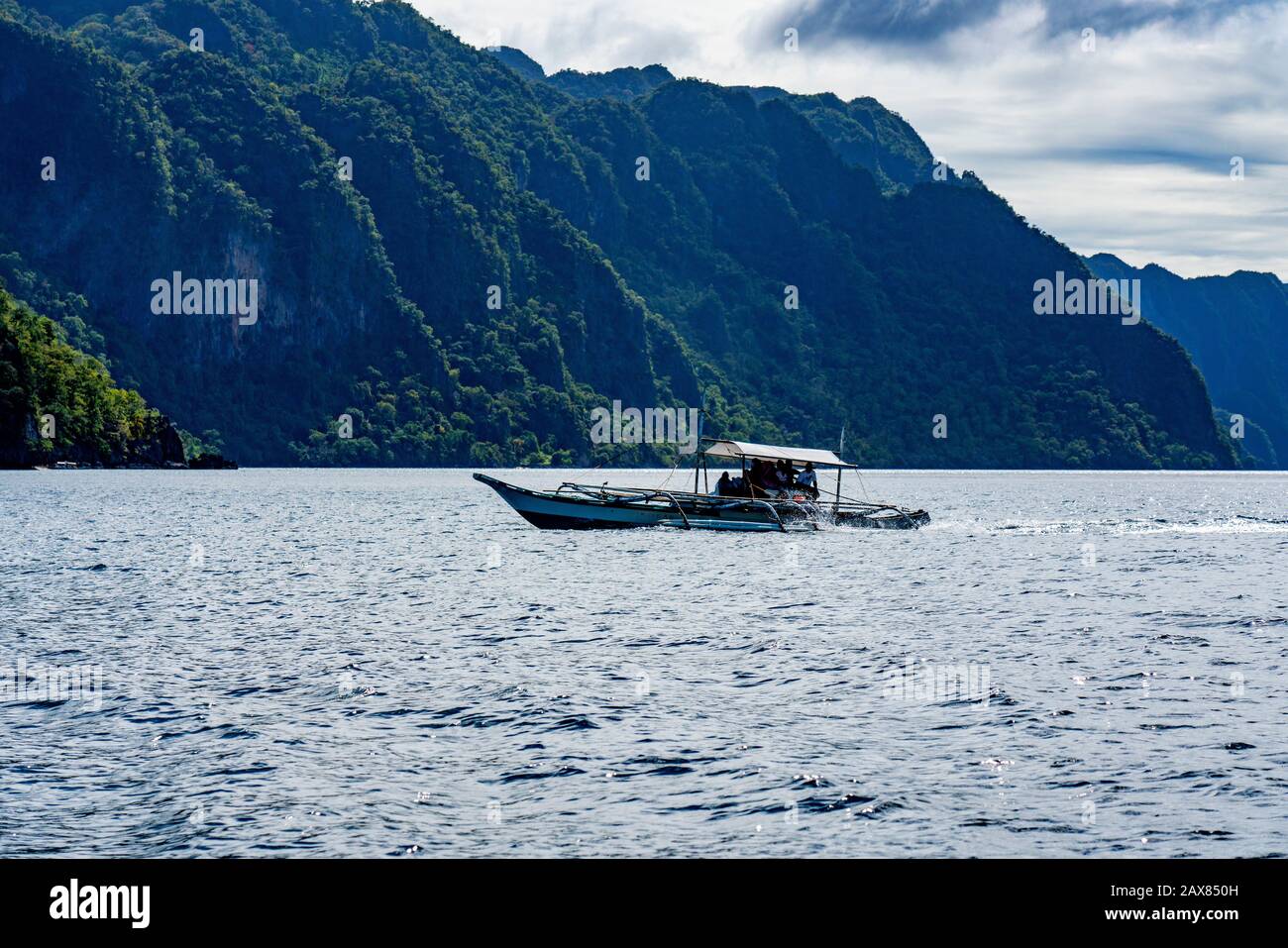 Philippines, traditional boat in Coron island Stock Photo - Alamy