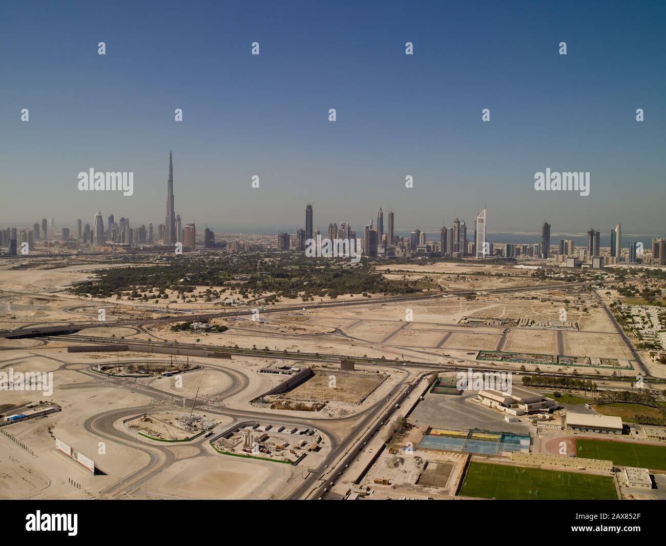Aerial view of the cityscape. Dubai, UAE Stock Photo - Alamy