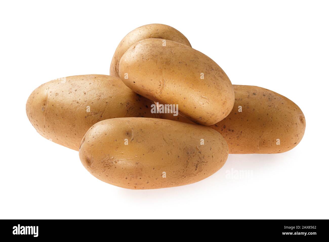 Fresh raw potato impala isolated on white Stock Photo - Alamy