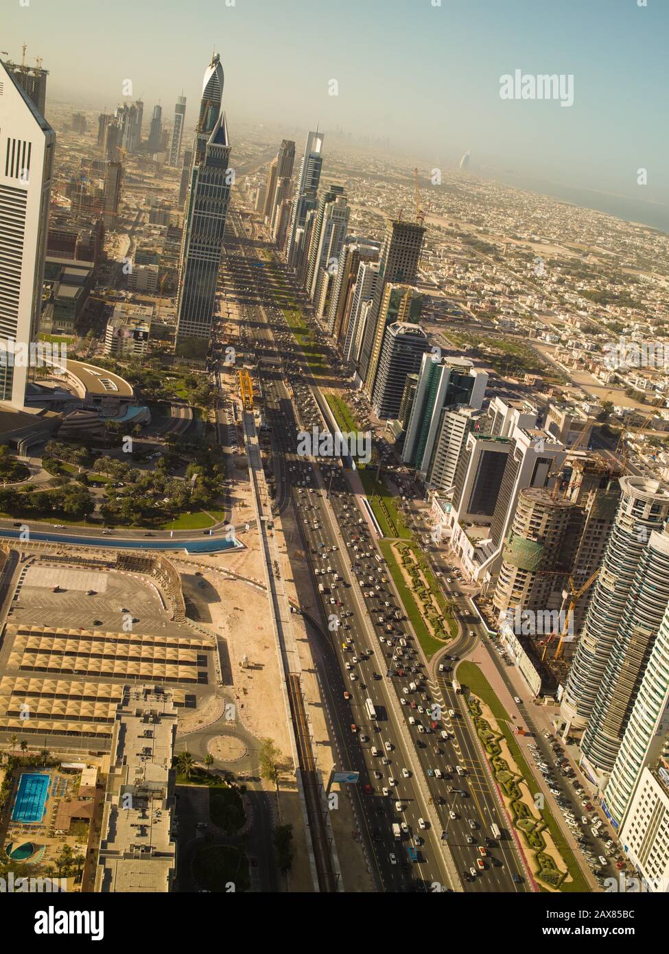 Sheikh Zayed Road. Dubai, UAE Stock Photo - Alamy