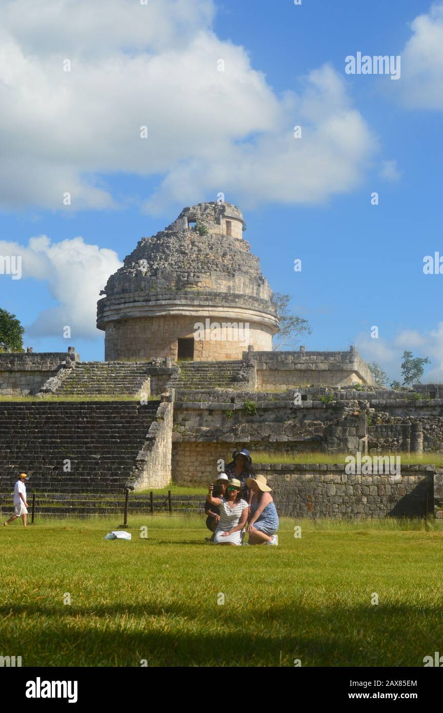 El Caracol, the Observatory, is a unique structure at pre-Columbian ...