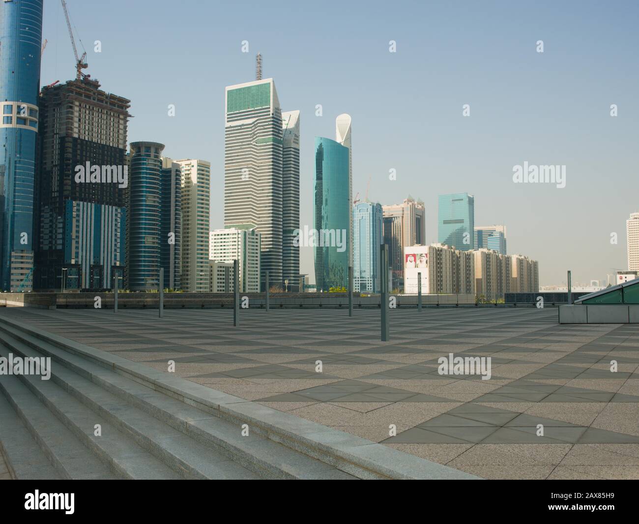 Emirates Towers Terrace, Dubai, UAE Stock Photo - Alamy