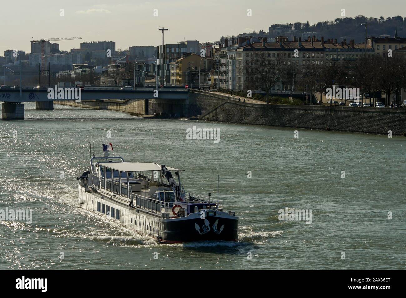 Sailing on rhone river hi-res stock photography and images - Alamy