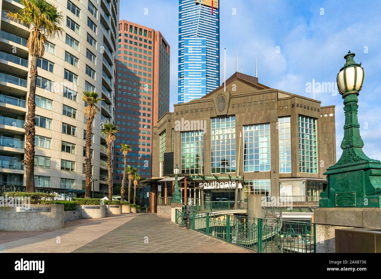 Melbourne, Australia - April 17, 2017: Southgate shopping mall with ...