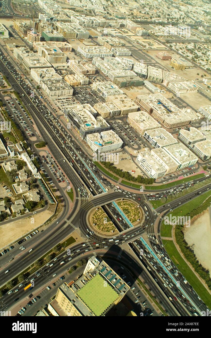 Aerial view of Sharjah, UAE Stock Photo - Alamy