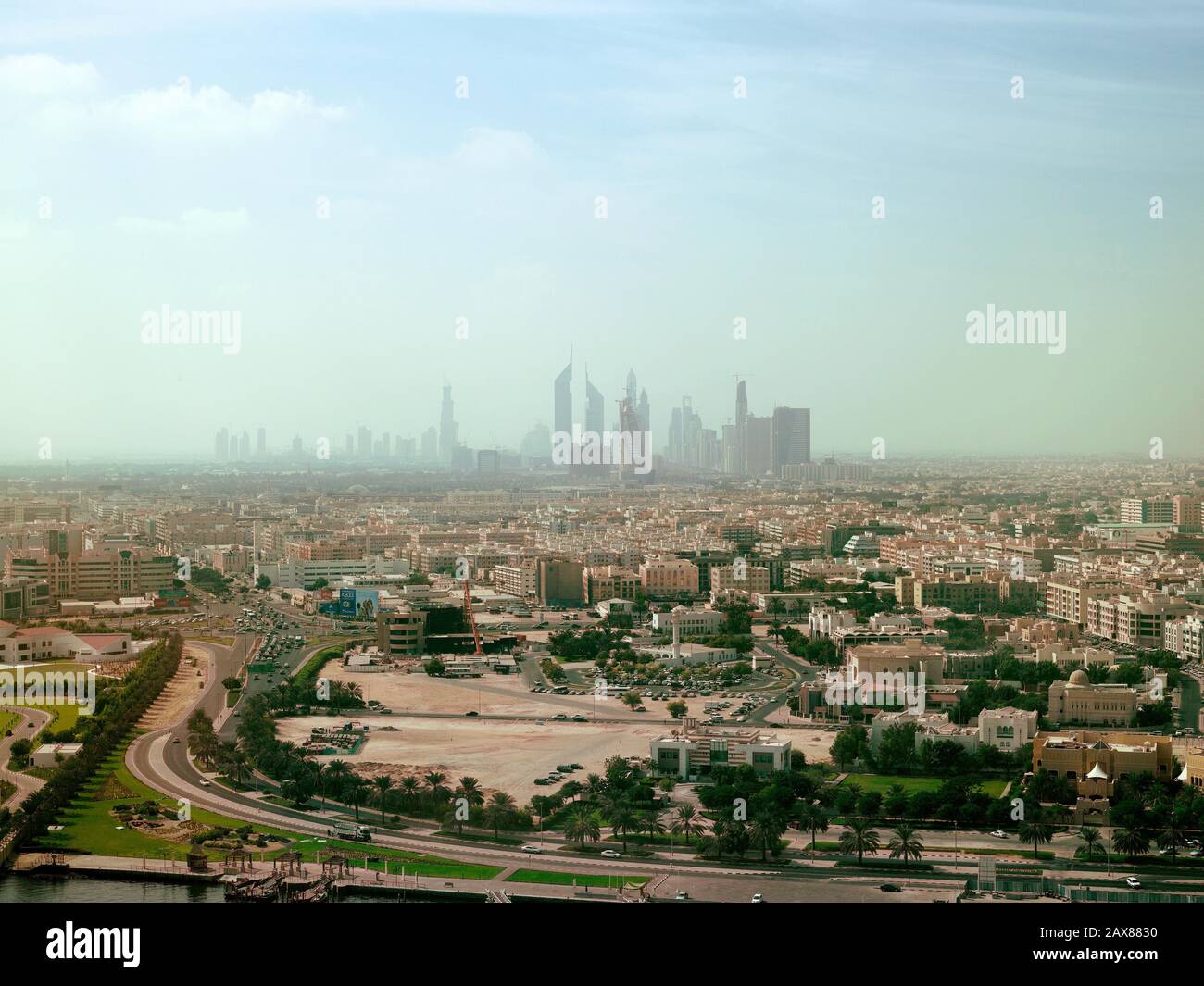 Aerial view of from Dubai Creek, UAE Stock Photo - Alamy