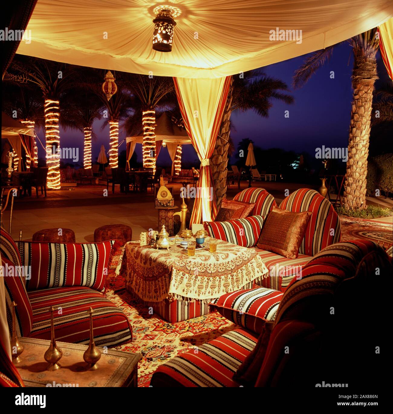 An Iftar tent during Ramadan Stock Photo - Alamy