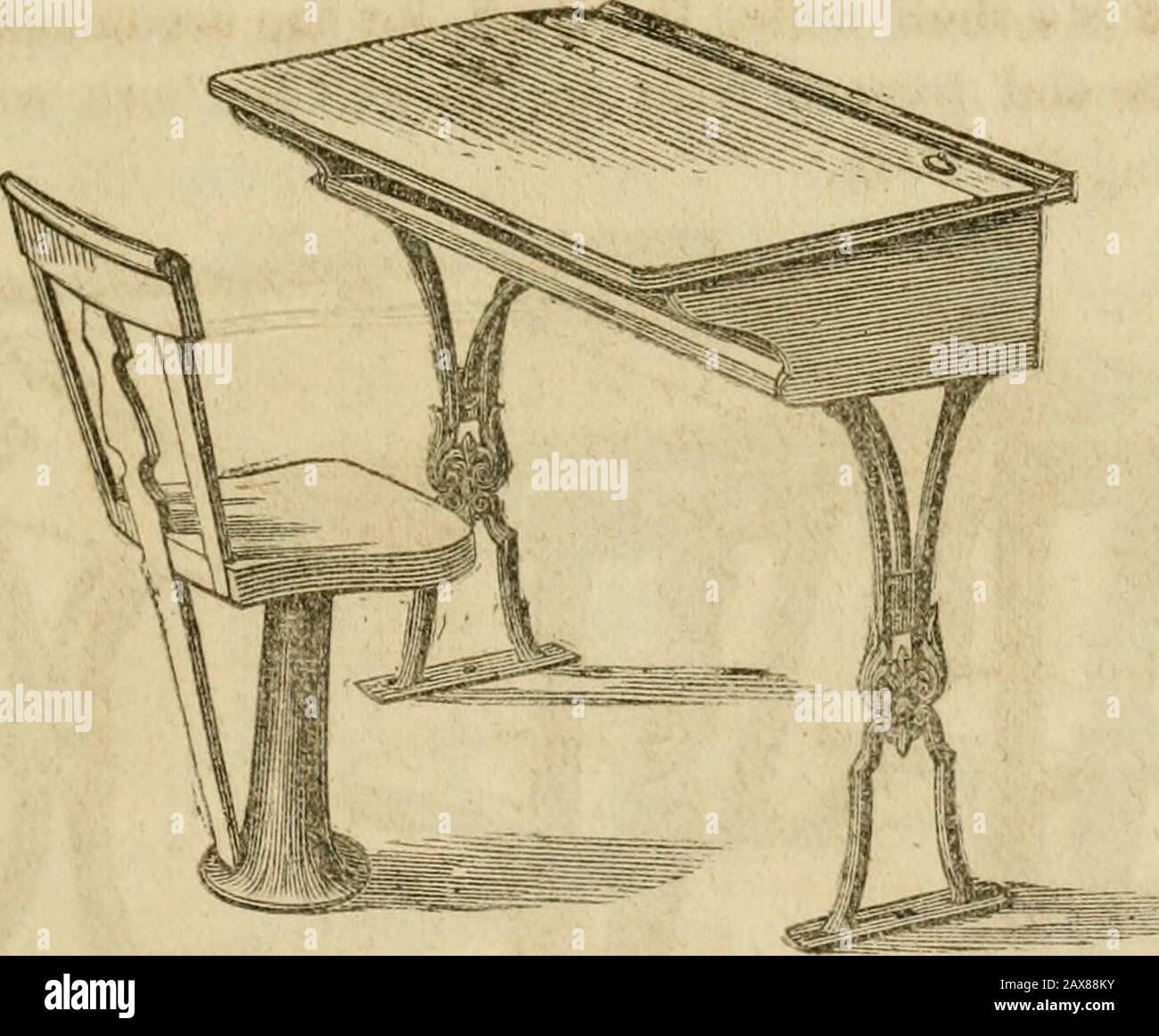 School desk ink well hi-res stock photography and images - Alamy