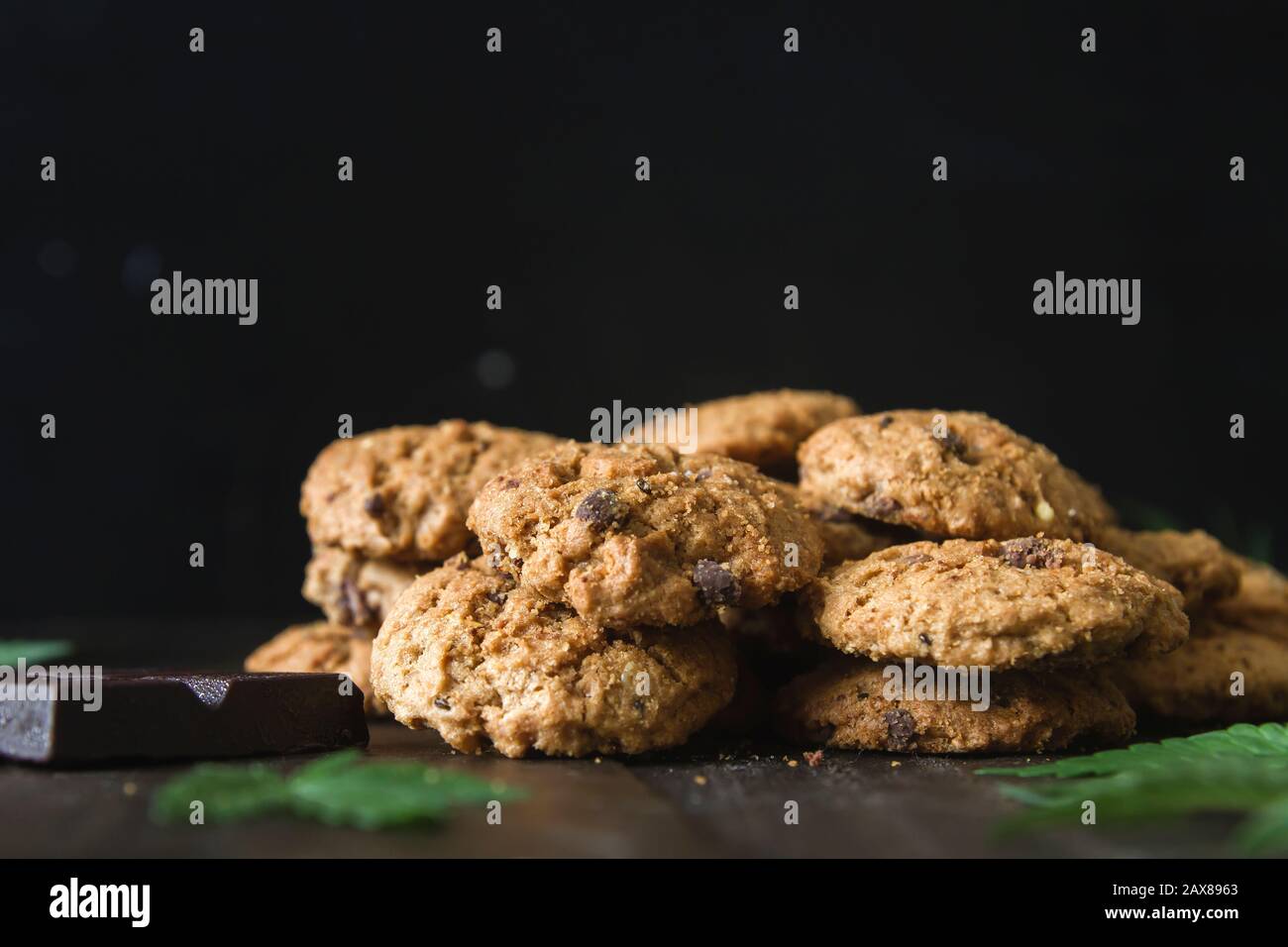 Homemade cannabis chocolate chip cookies Stock Photo - Alamy