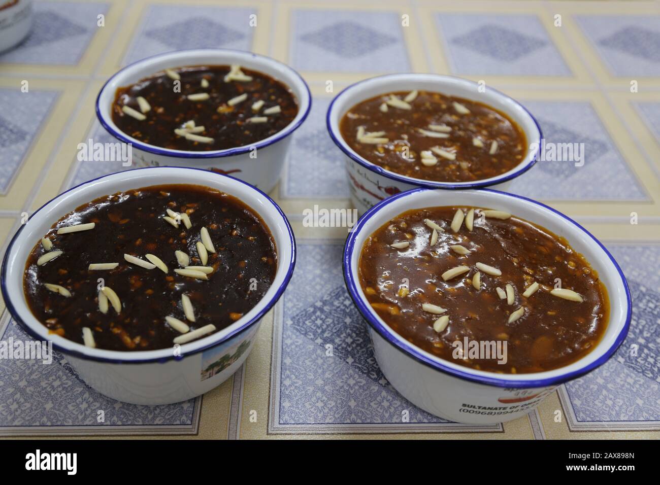 Halwa, a typical Omani dessert famous in the country and abroad as a ...