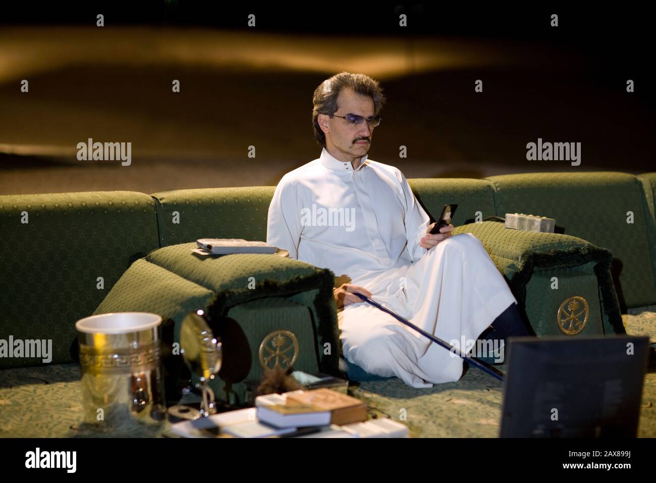 A portrait of His Royal Highness Prince Al Waleed Bin Talal Al-Saud at ...