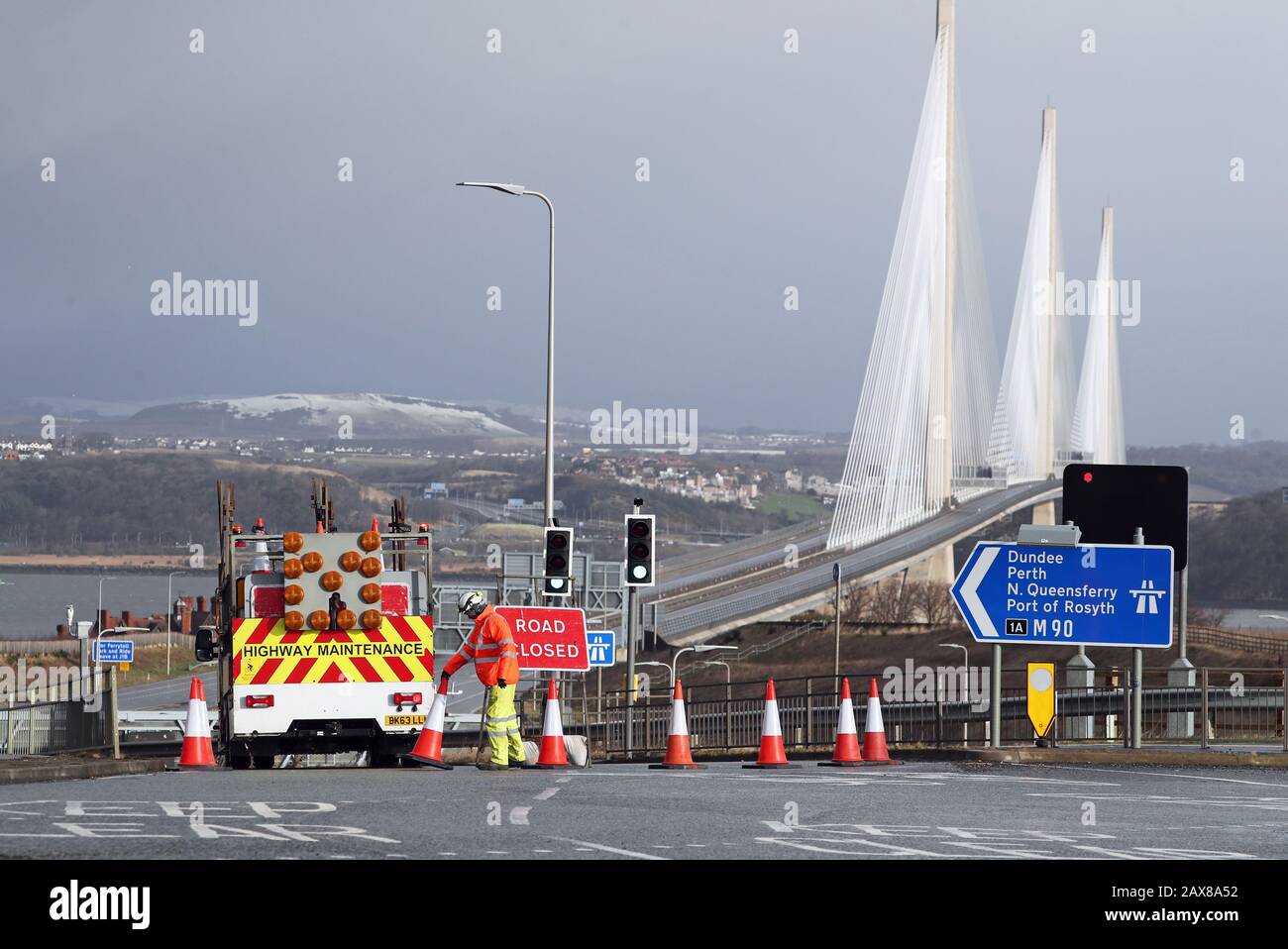 Diversions are put in place at The Queensferry Crossing after it was ... Diversions are put in place at The Queensferry Crossing after it was ...