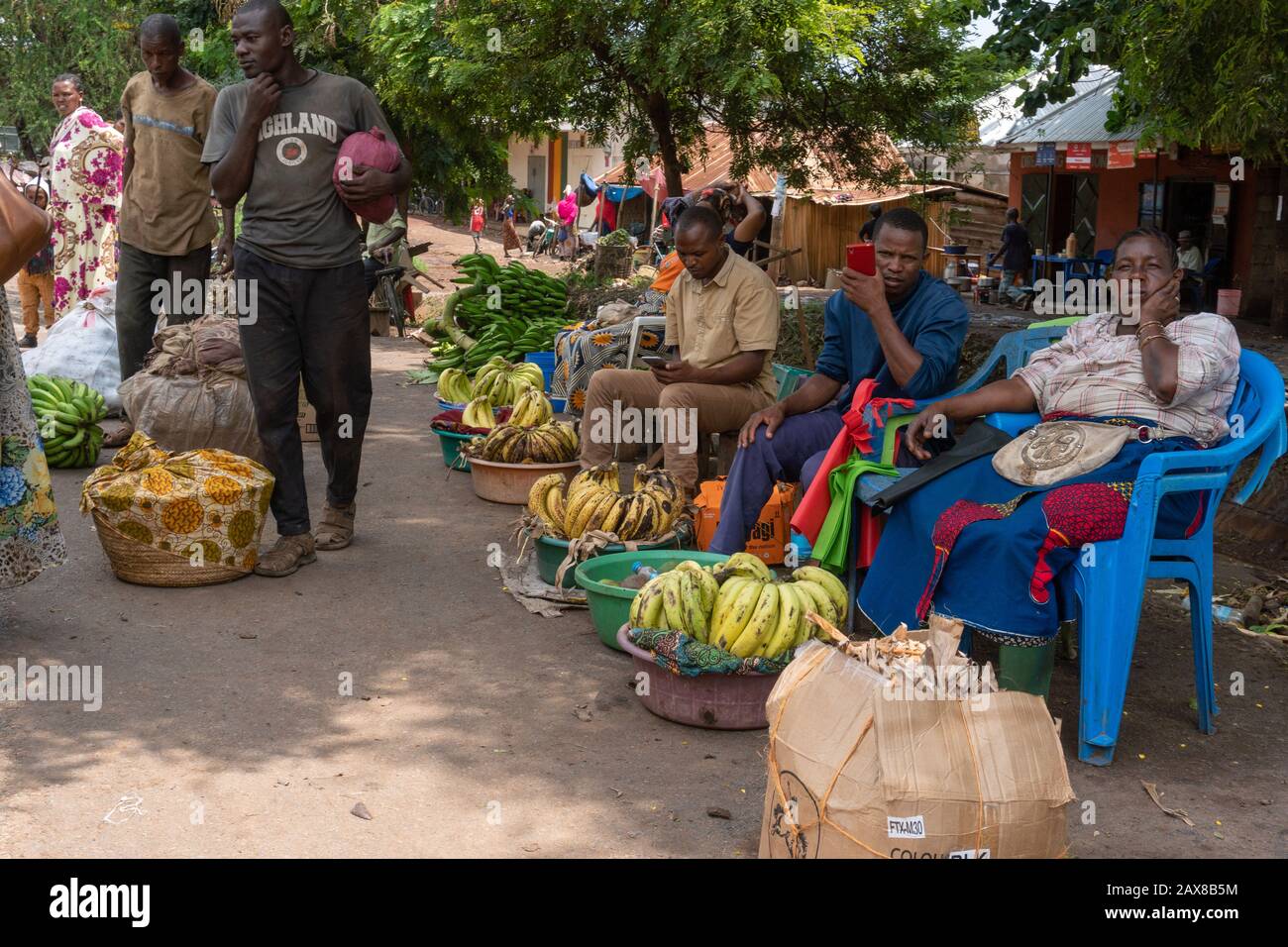ARUSHA, TANZANIA - NOVEMBER 25: Native Market in Mto Wa Mbu near the ...