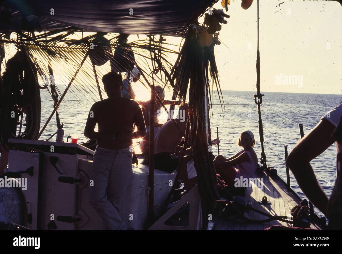 Vintage 1965 photograph from a Windjammer Cruises island hopping ...