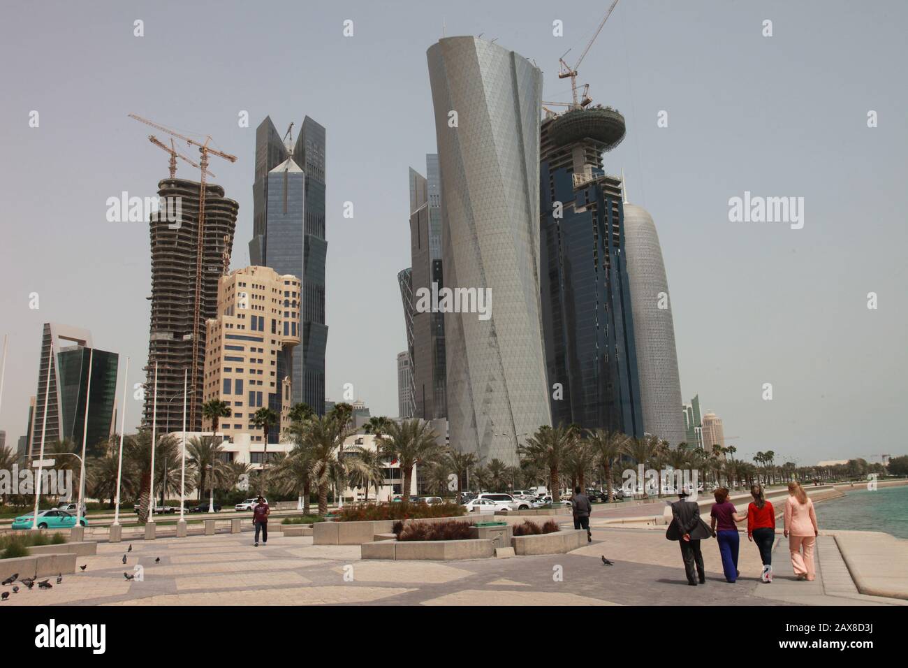 The Corniche in Doha Qatar Stock Photo - Alamy
