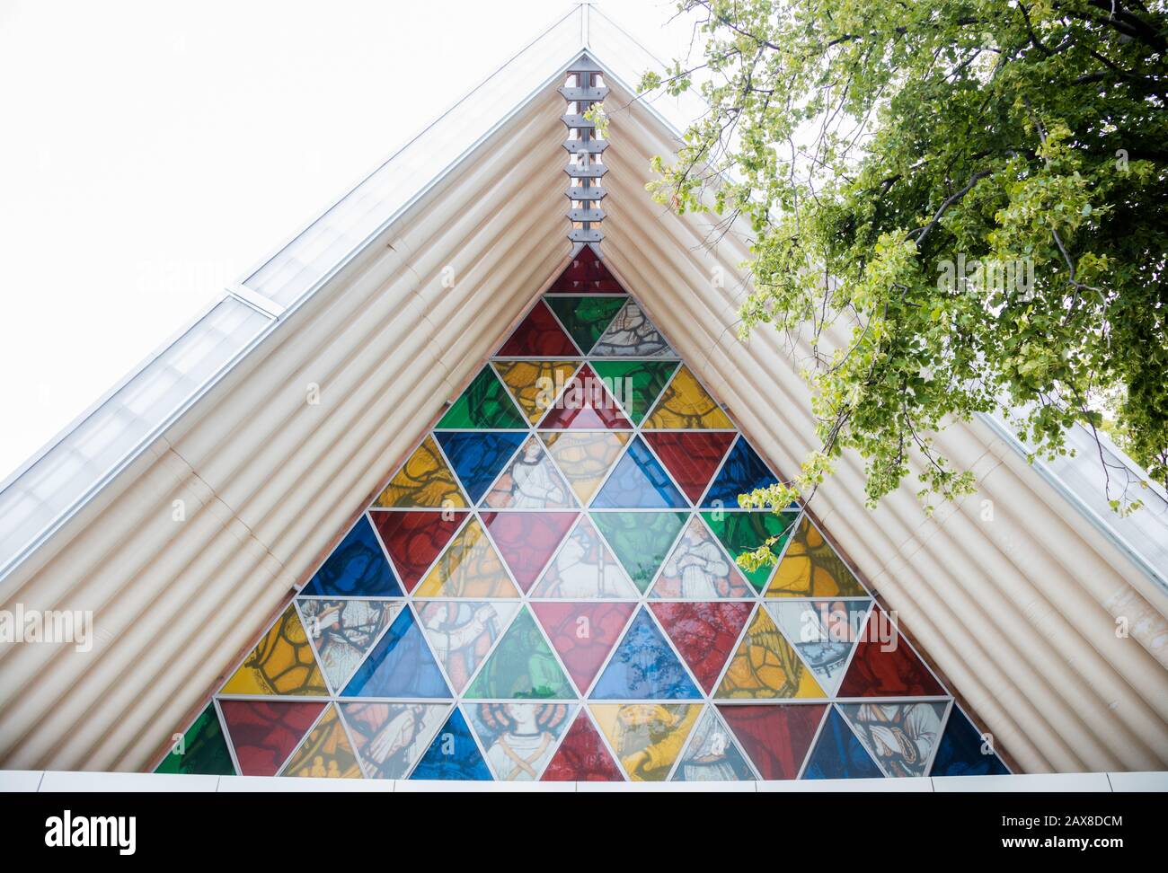 Exterior of the Transitional Cathedral of Christchurch, constructed ...
