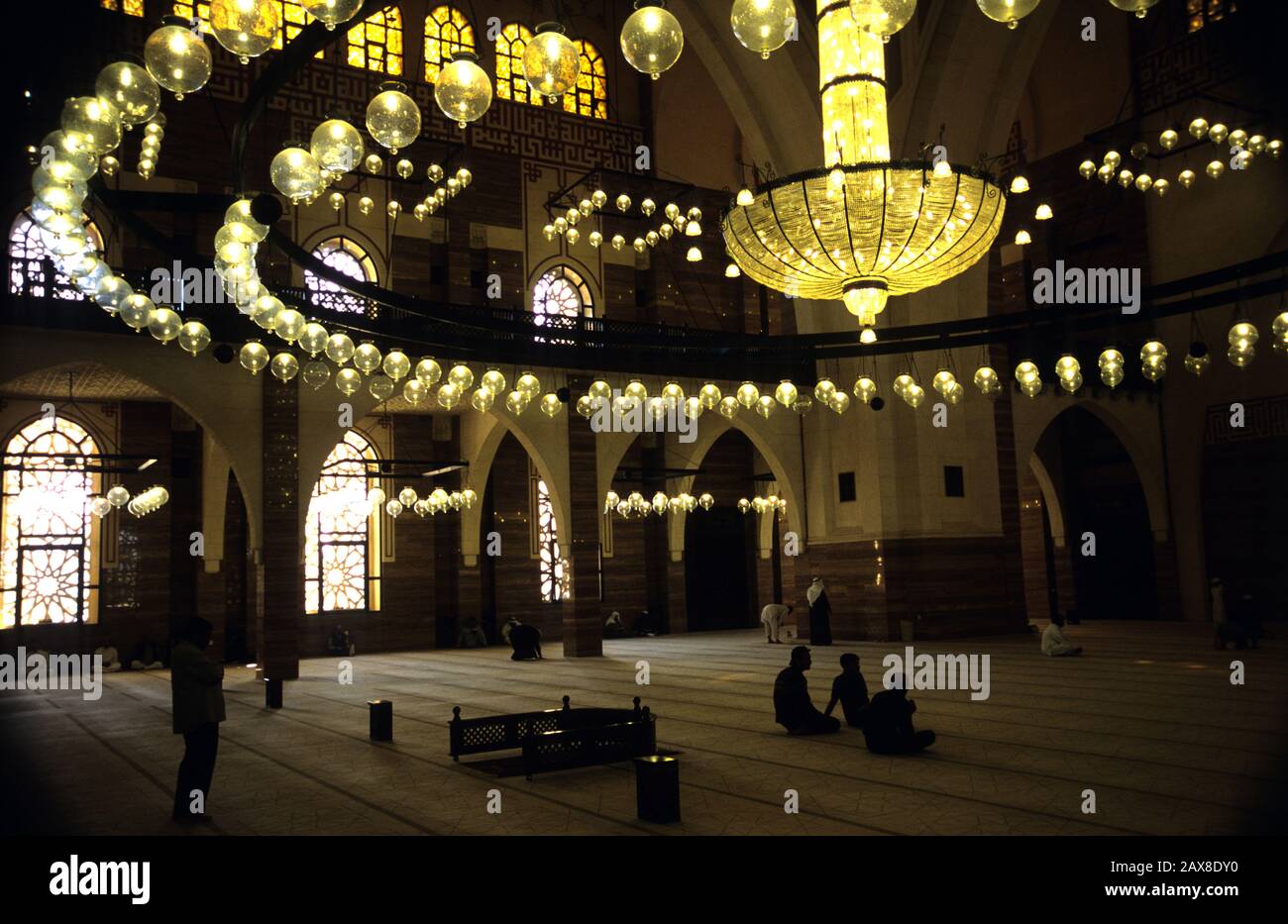 Inside the Grand mosque in Manama, Bahrain Stock Photo - Alamy