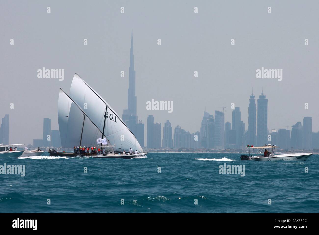 Dubai uae dhow race hi-res stock photography and images - Alamy