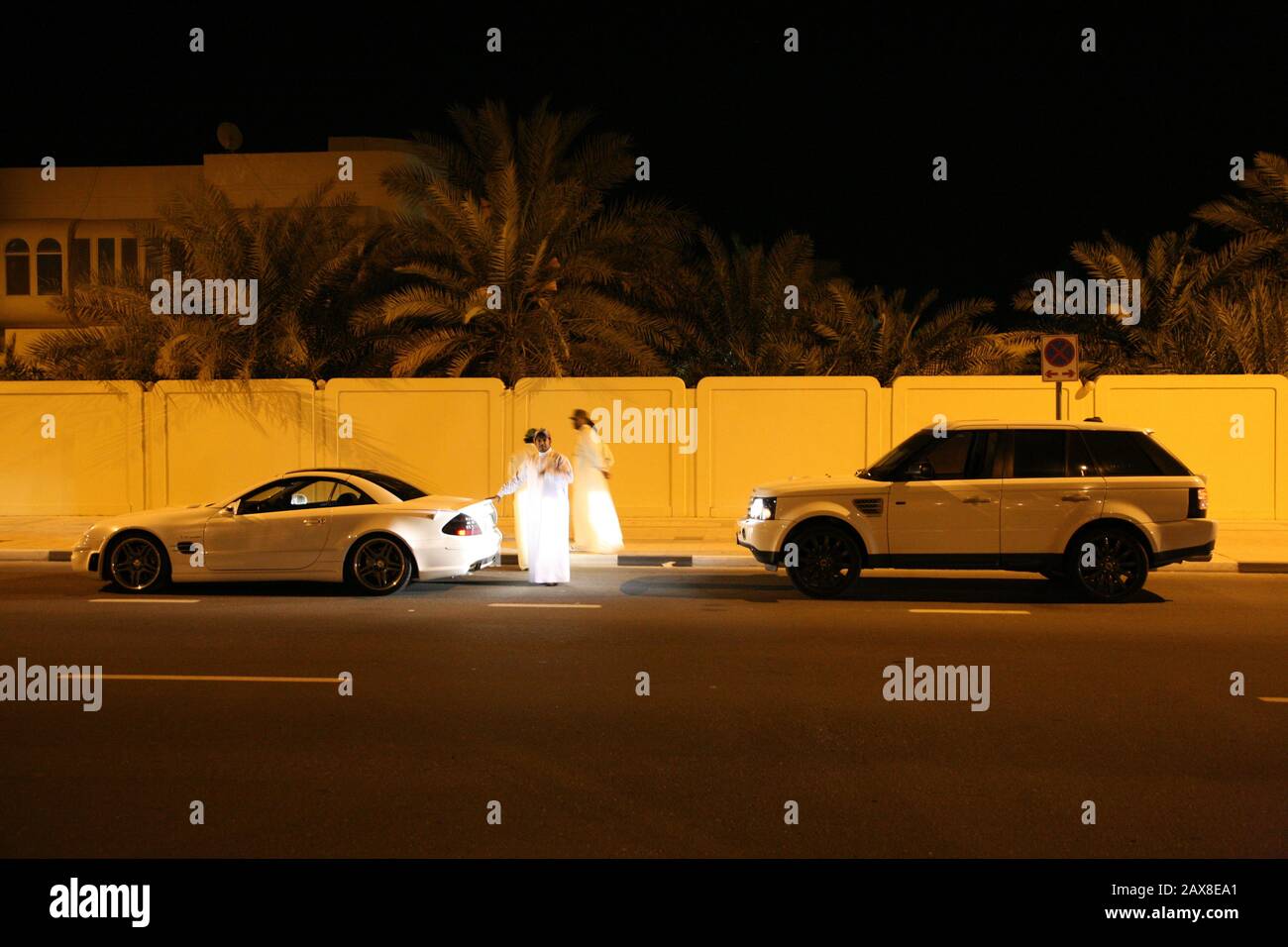 Emirati youngsters getting ready for a race, Dubai, UAE Stock Photo - Alamy