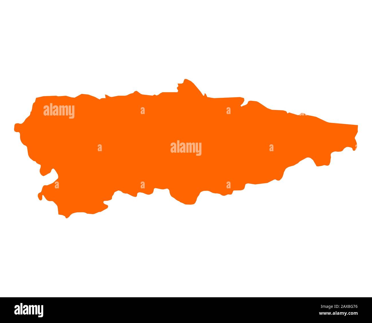 Map of Asturias Stock Photo - Alamy
