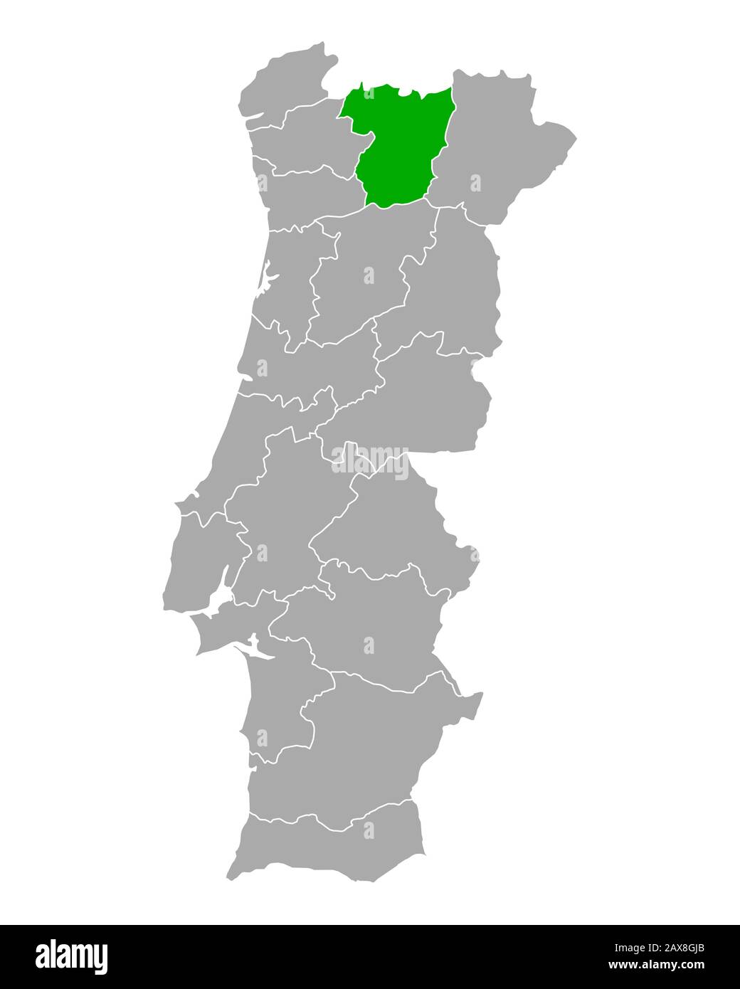 Map of vila real portugal hi-res stock photography and images - Alamy