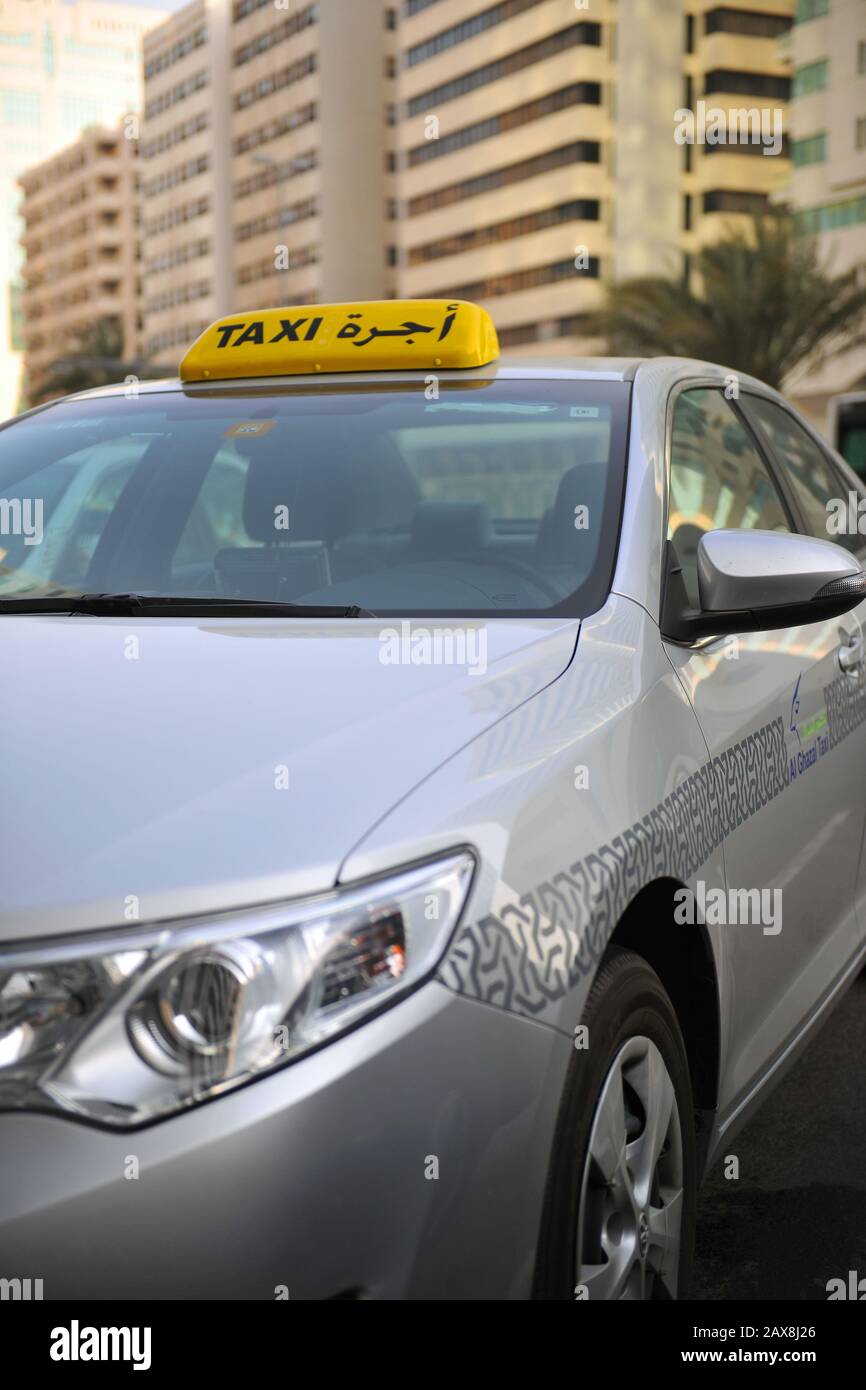 Abu dhabi taxi sign hi-res stock photography and images - Alamy