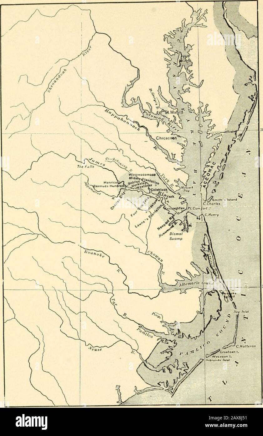 Early Settlements Map