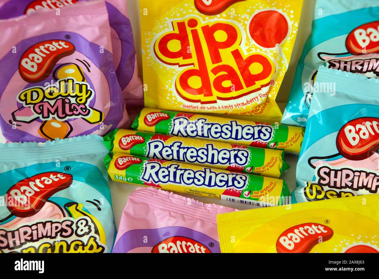 Barratt children's sweet products Stock Photo - Alamy