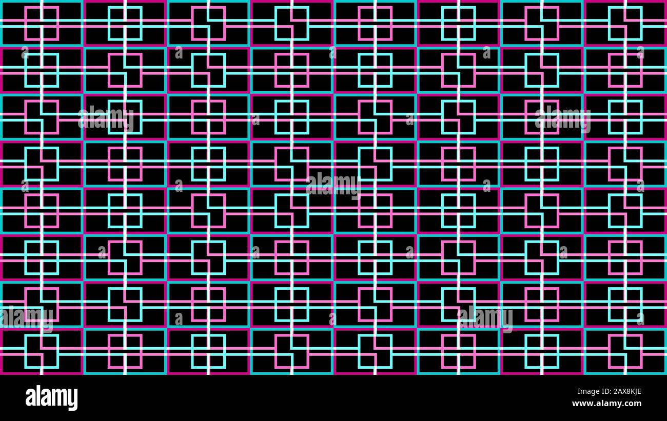 seamless abstract retro pattern 3d rendering illustration Stock Photo - Alamy