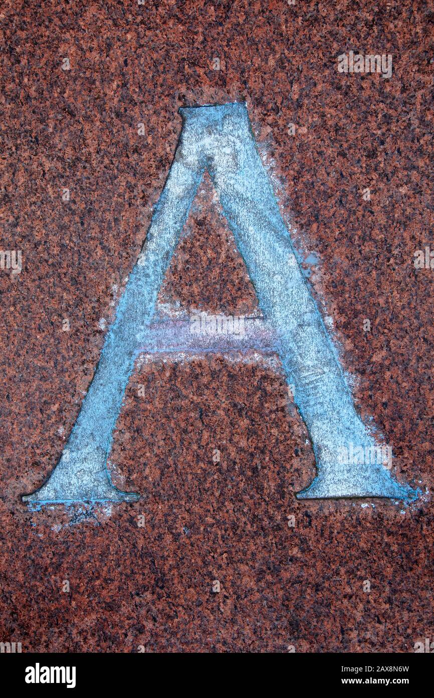 Letter a drawing hi-res stock photography and images - Alamy