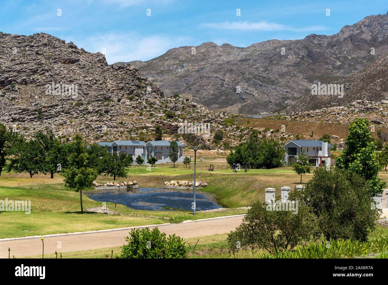 Ceres, Western Cape, South Africa. Dec 2019. Modern housing on the ...