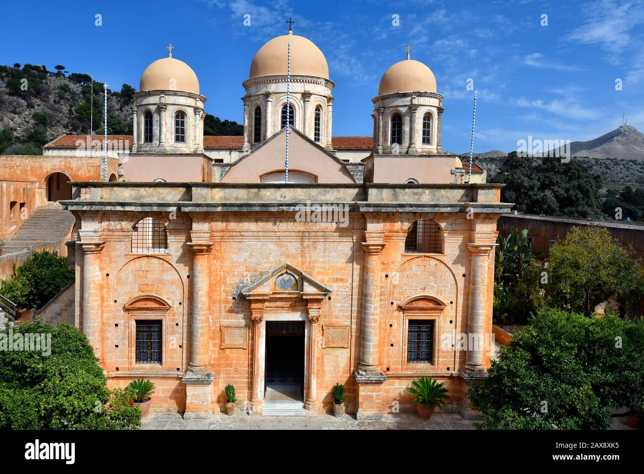Greece, Crete Island, monastery of Agia Triada aka Holy Trinity from ...