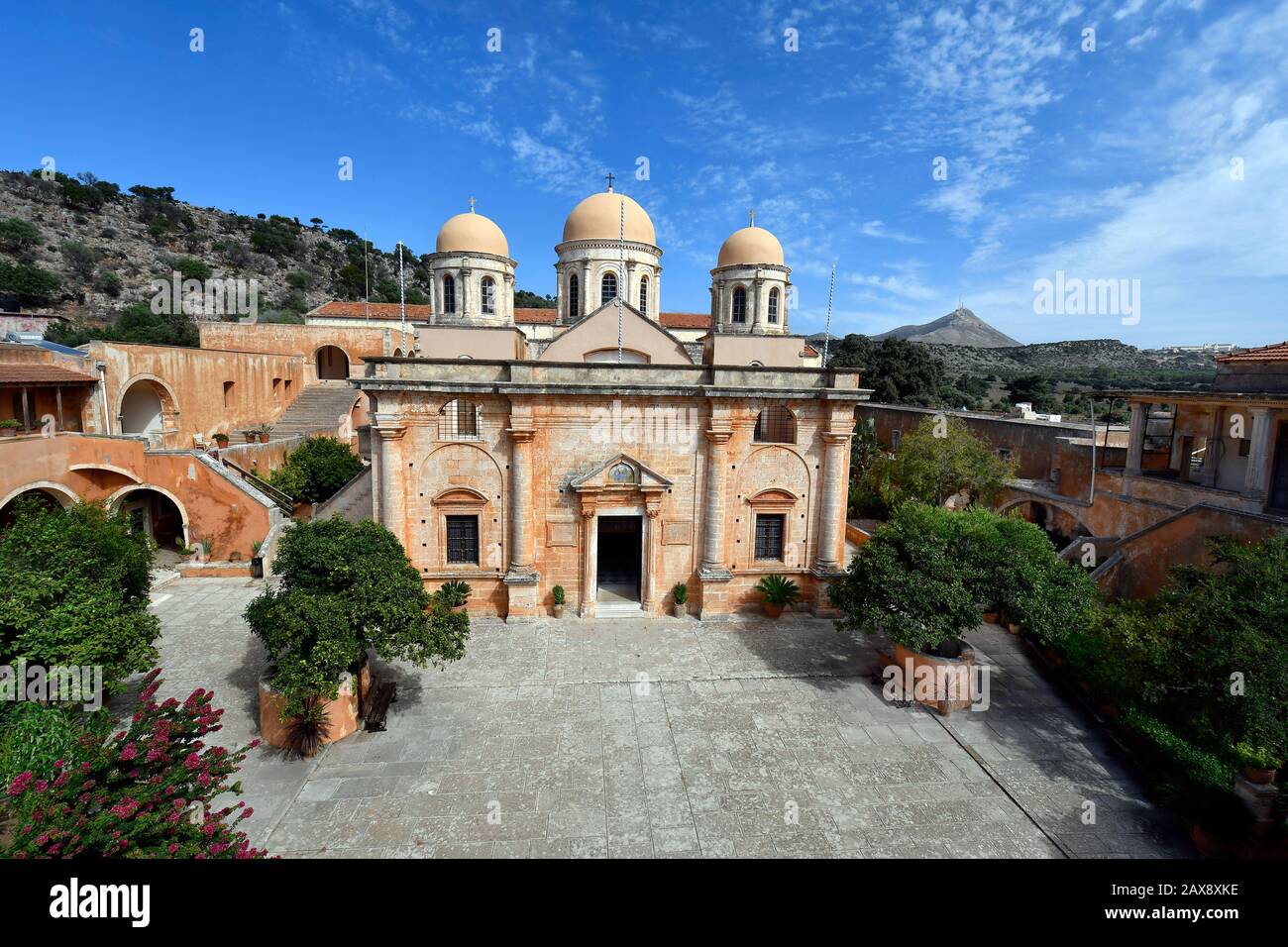 Greece, Crete Island, monastery of Agia Triada aka Holy Trinity from ...