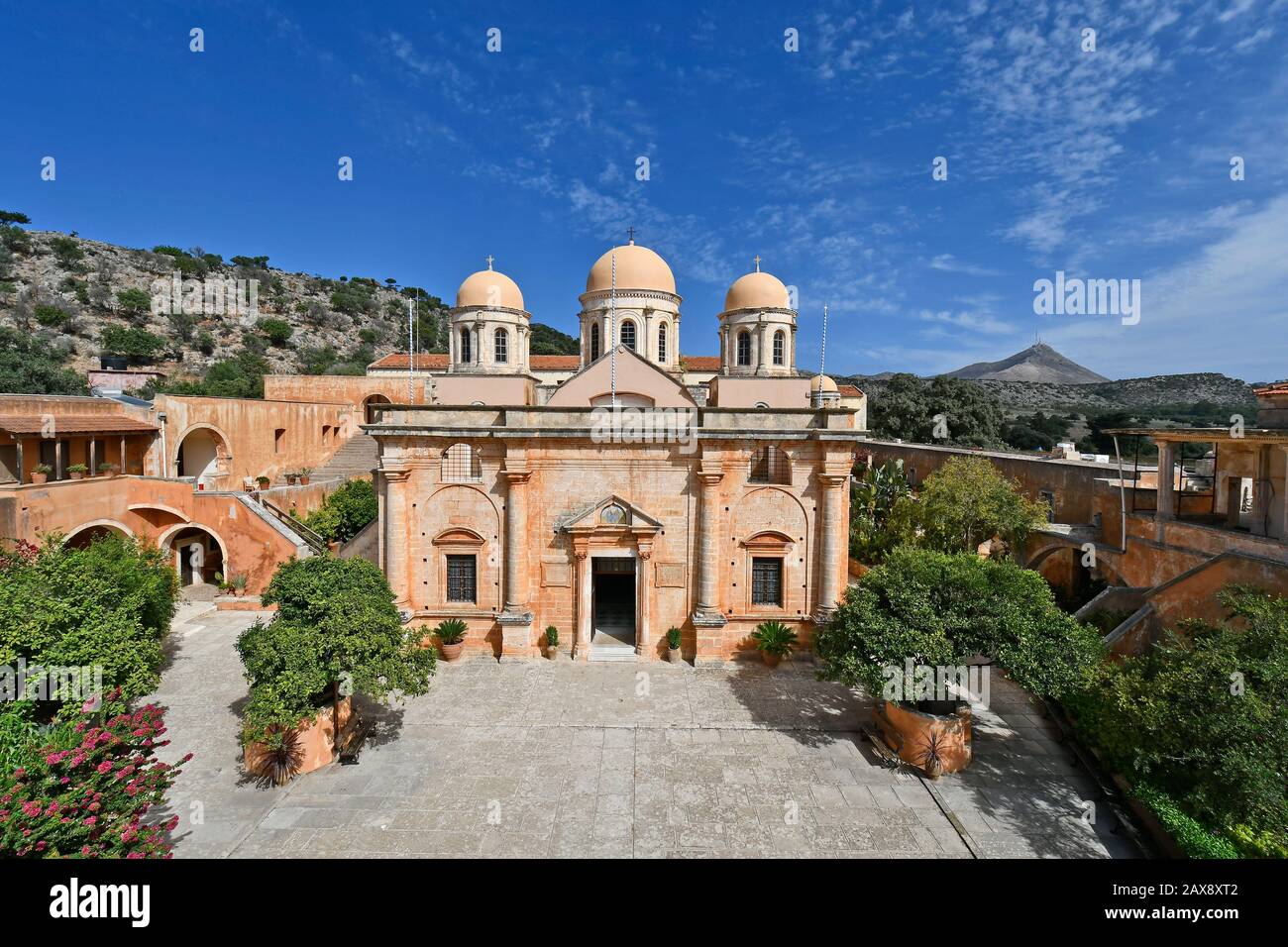 Greece, Crete Island, monastery of Agia Triada aka Holy Trinity from ...