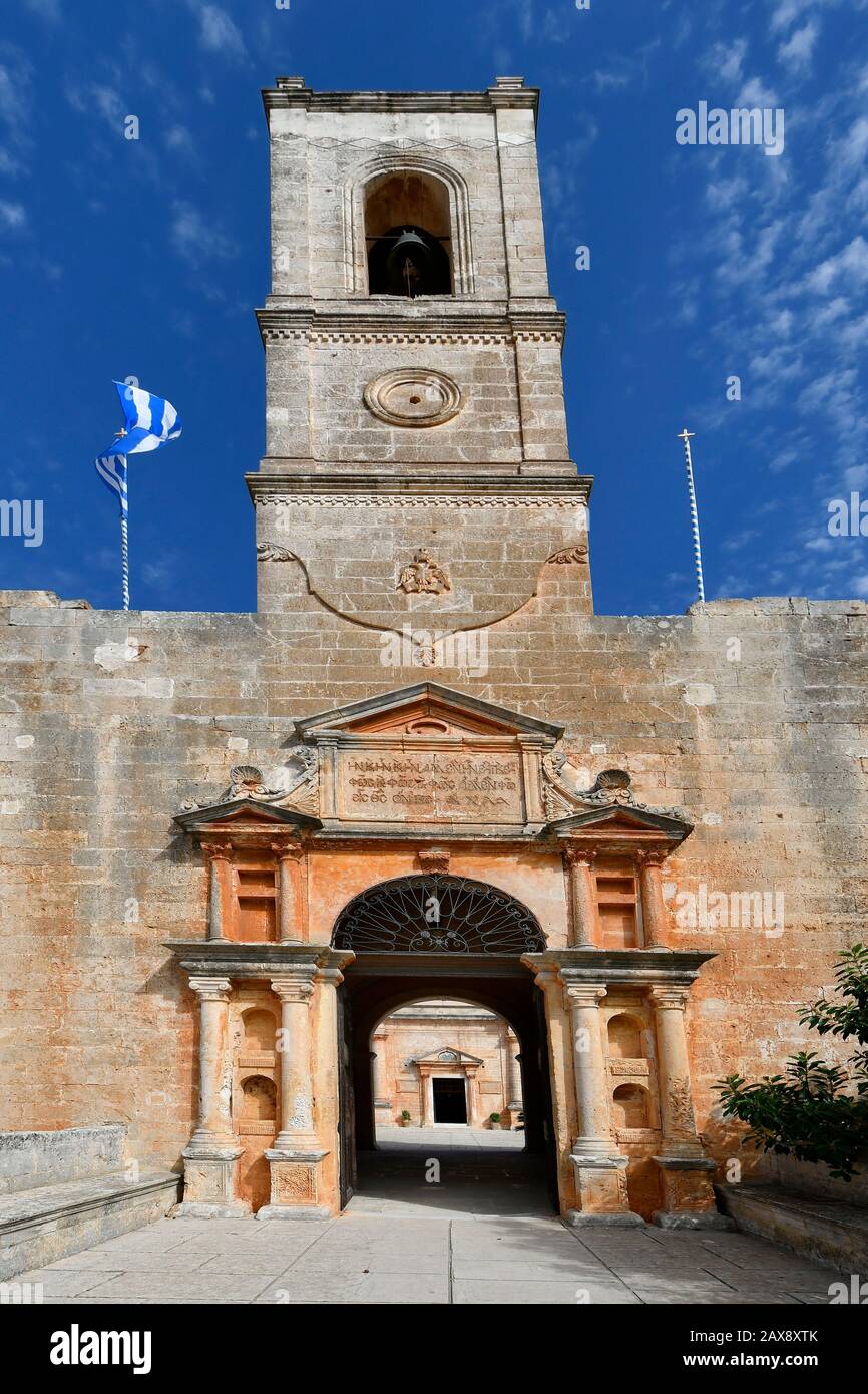 Greece, Crete Island, monastery of Agia Triada aka Holy Trinity from ...