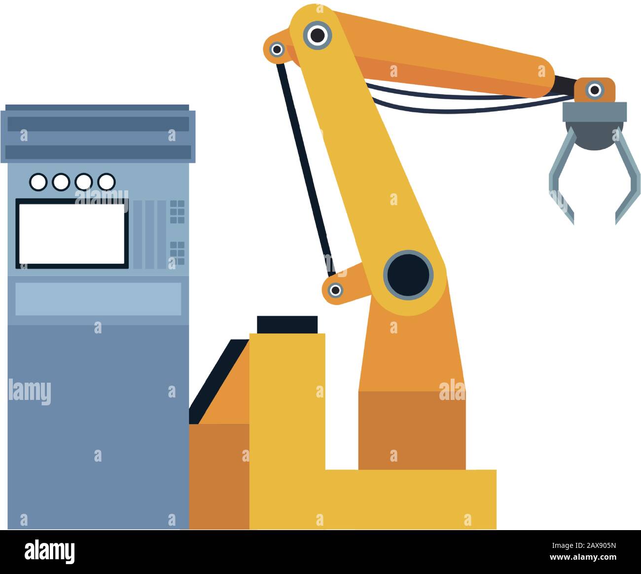 Robotic welding arm work Cut Out Stock Images & Pictures - Alamy