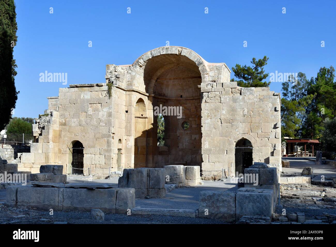 Greece, Crete Island, ancient apostles Titus Basilica in Gortys aka ...