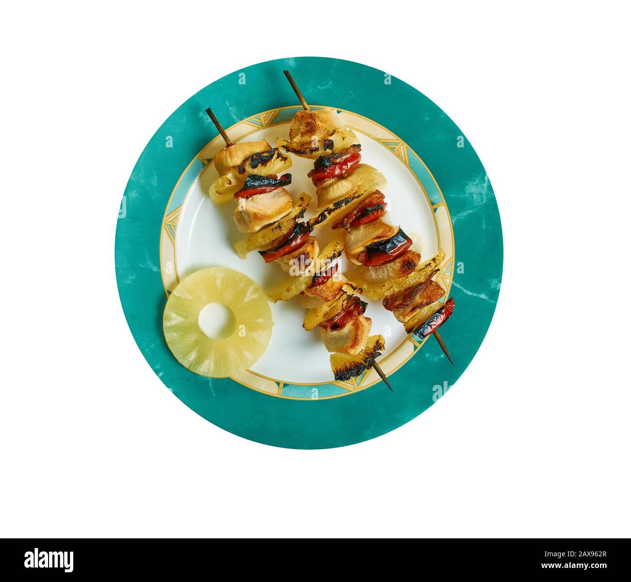 Hawaiian Bacon Pineapple Chicken Kebabs , Grilled crispy bacon and ...