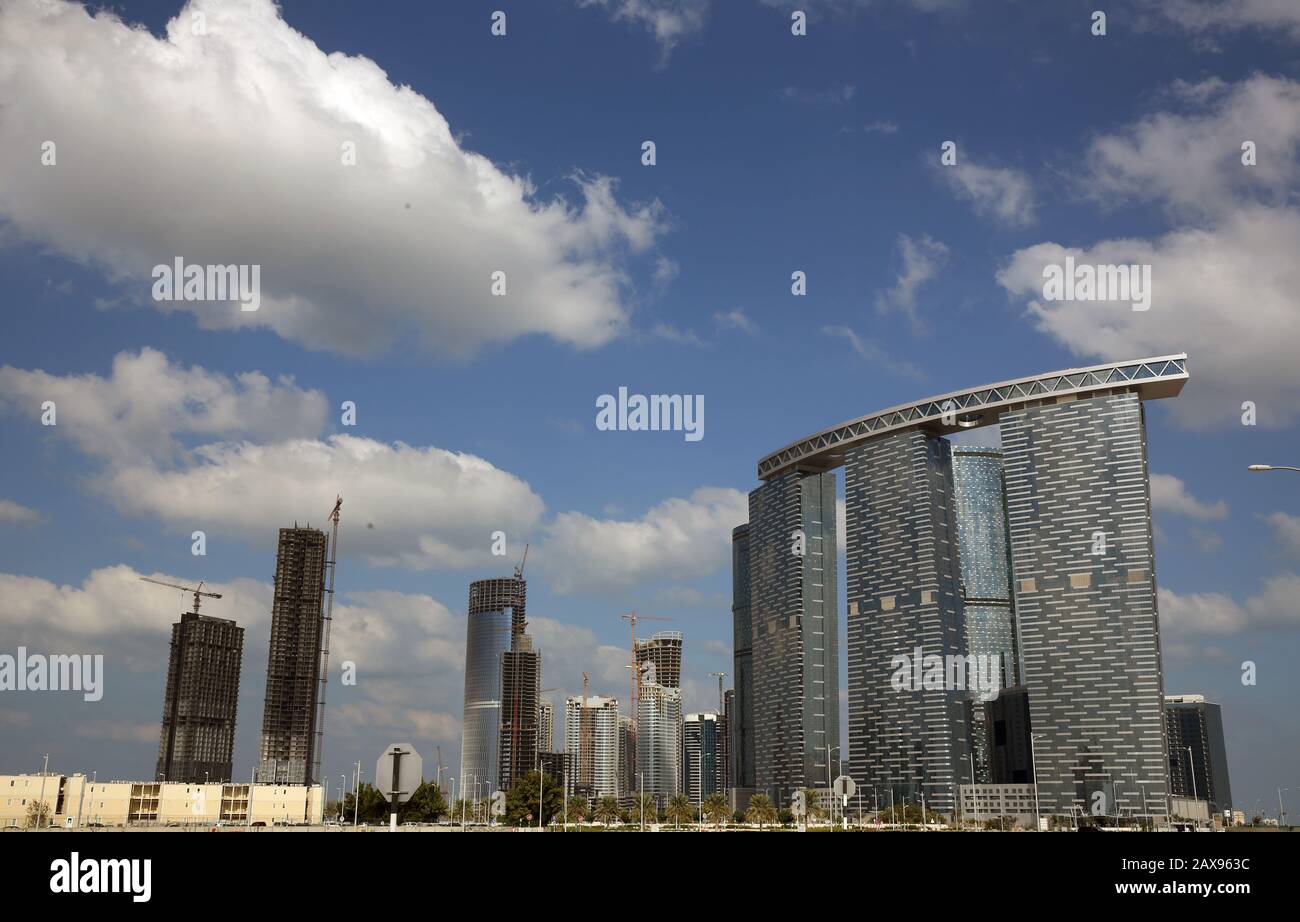 Abu dhabi gate towers hi-res stock photography and images - Alamy