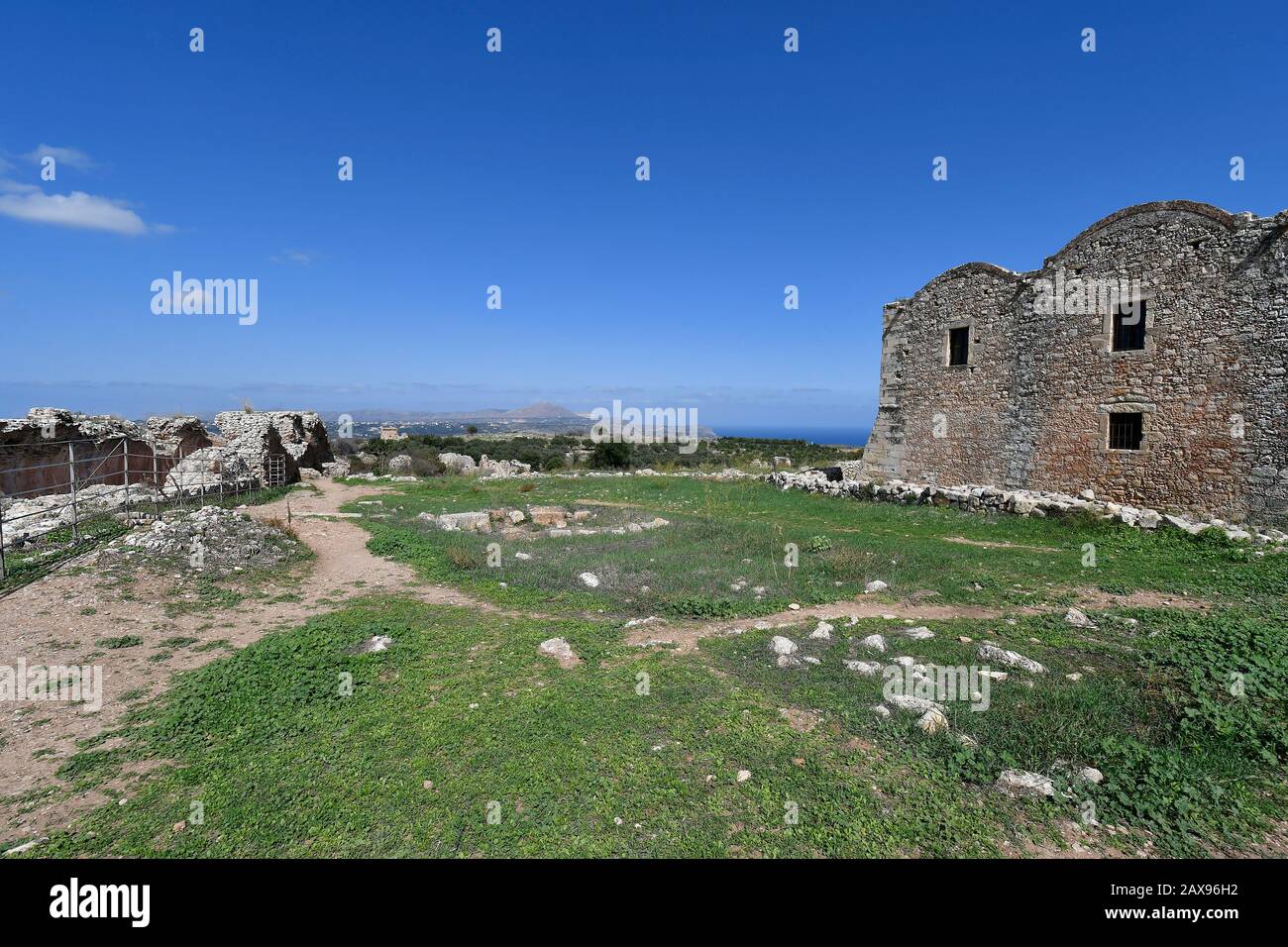 Greece, Roman cistern and medieval monastery of St. John the Theologian ...