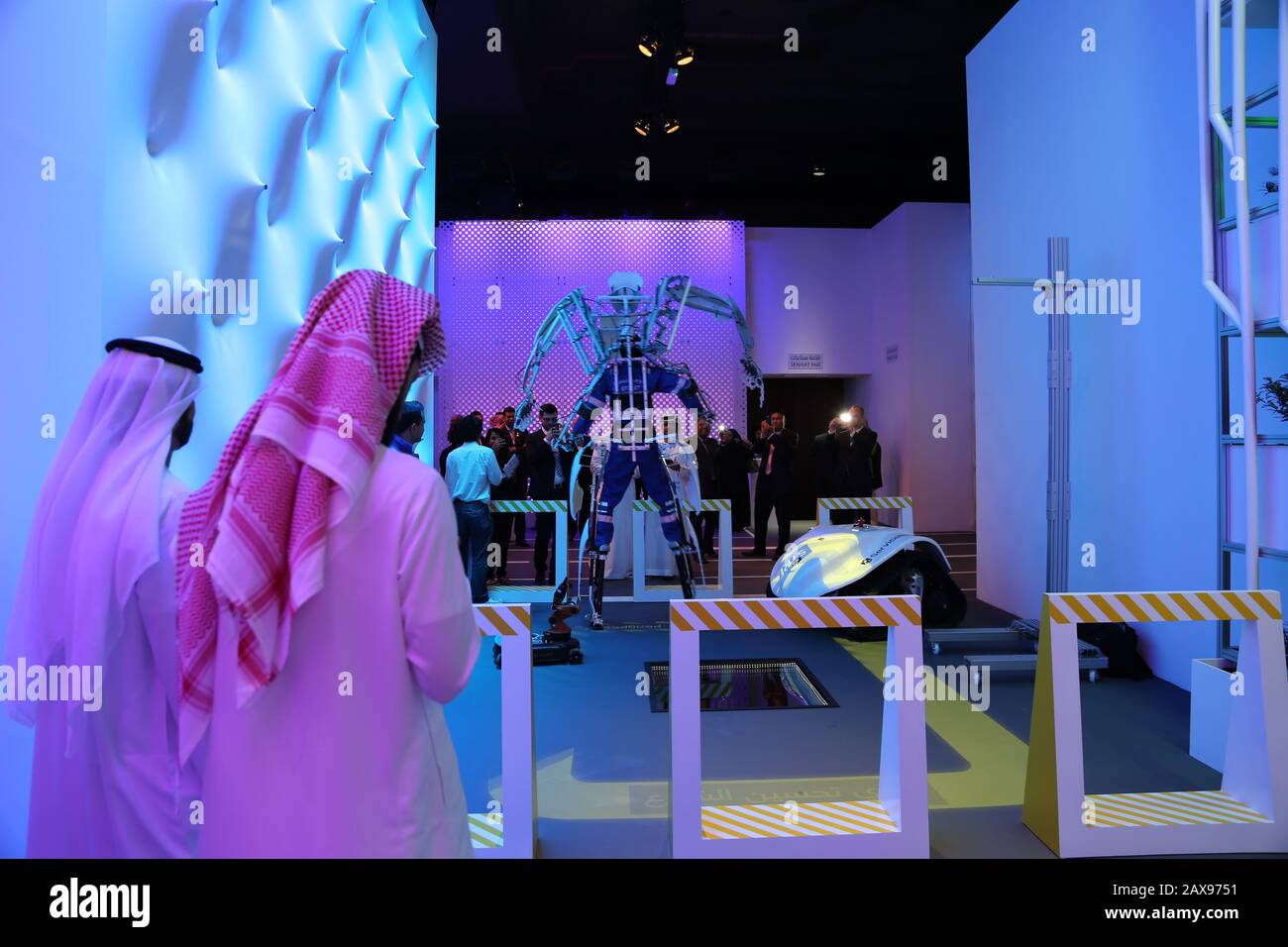 Emirati visitors attend the Future Museum at the Government Summit in ...