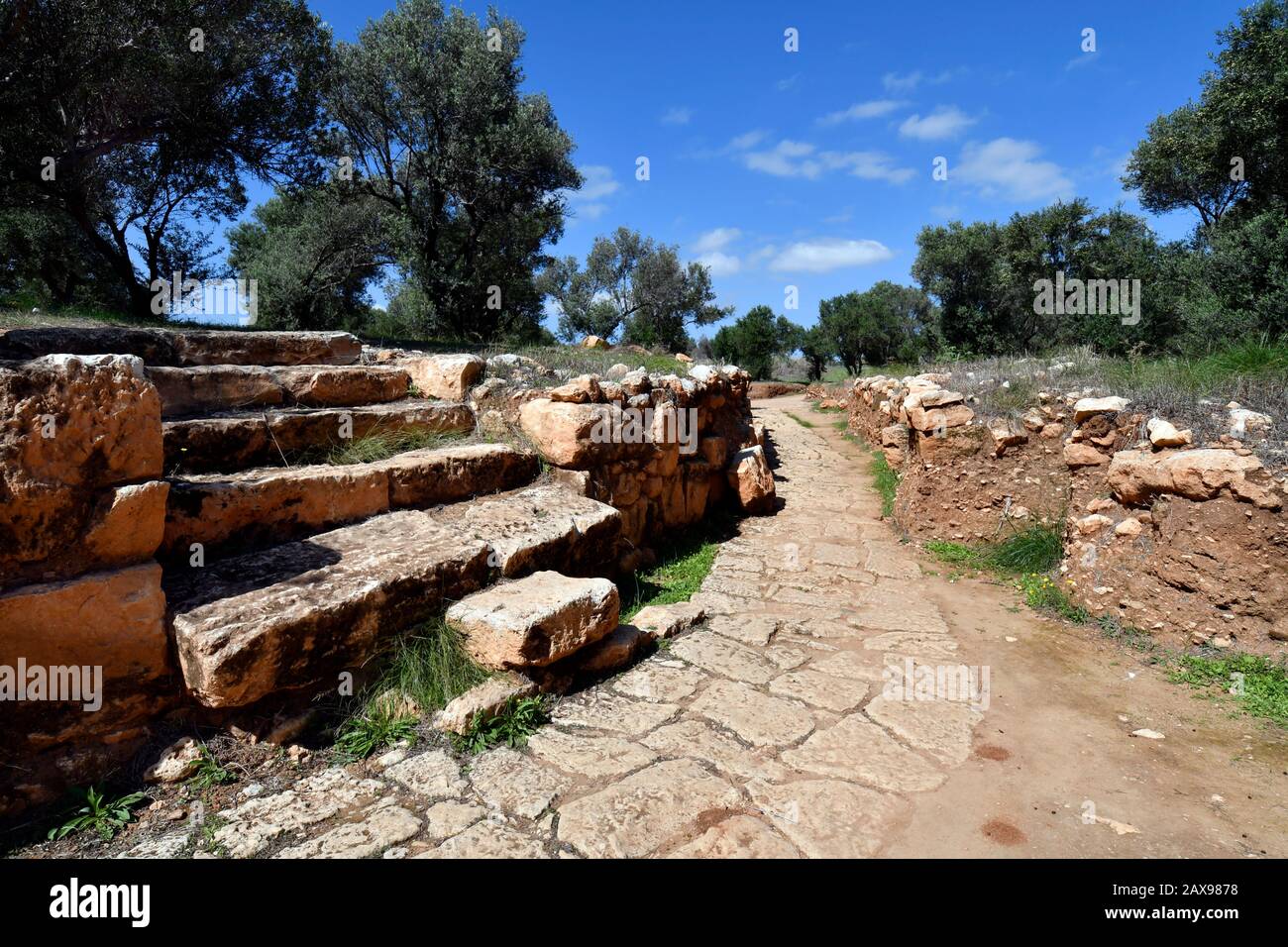 Greece, ancient Minoan ruins of Aptera, Crete Island Stock Photo - Alamy