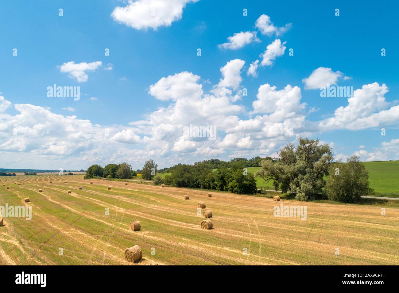 Aerial Mowed Field High Resolution Stock Photography and Images - Alamy