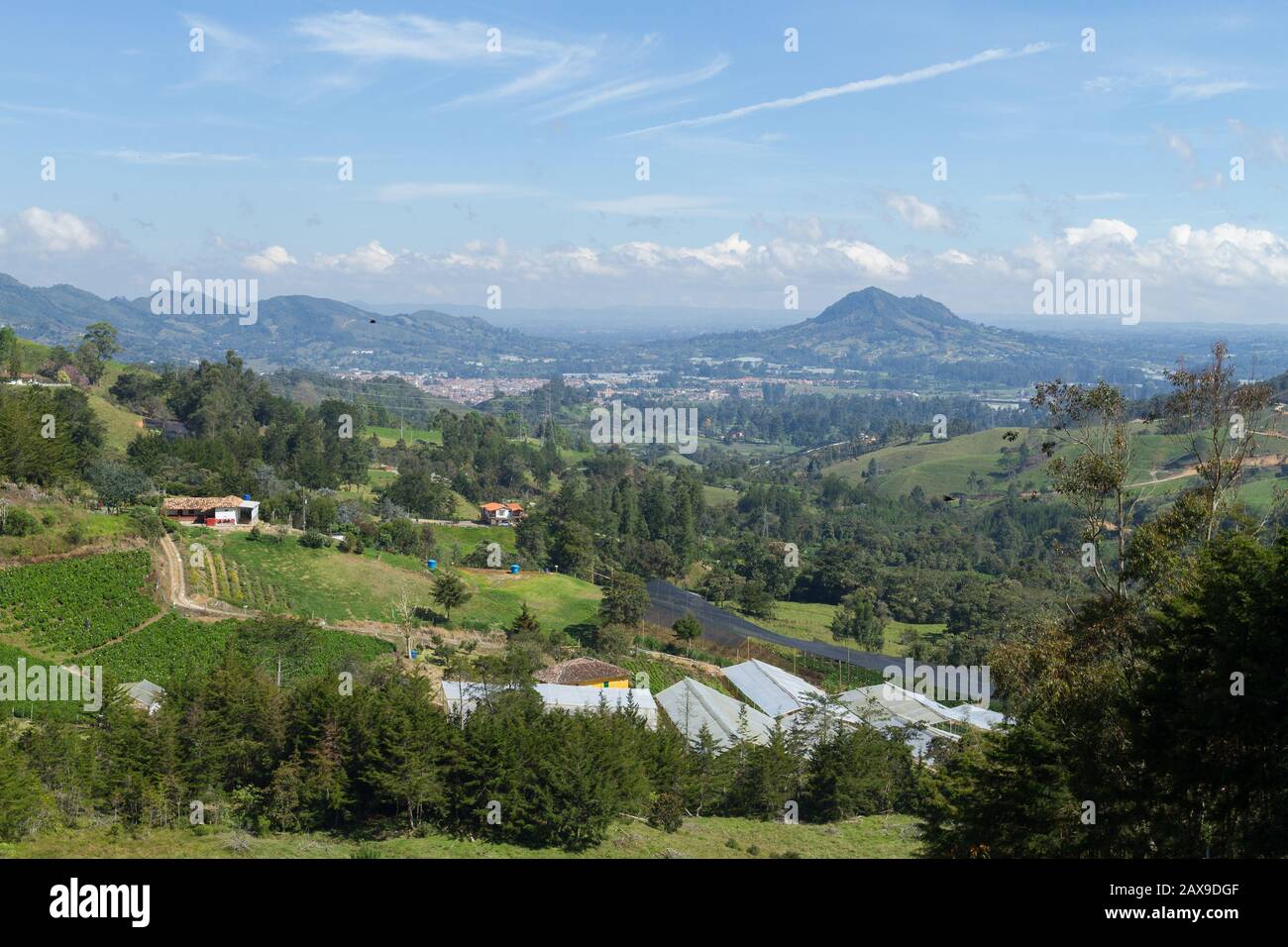 Green and beautiful mountains in Antioquia, Colombia Stock Photo - Alamy