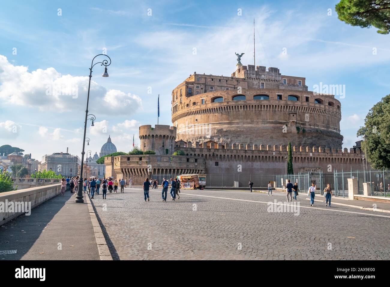 Rome, Italy 28 October 2019 - Saint Angel Castle in Rome Stock Photo ...