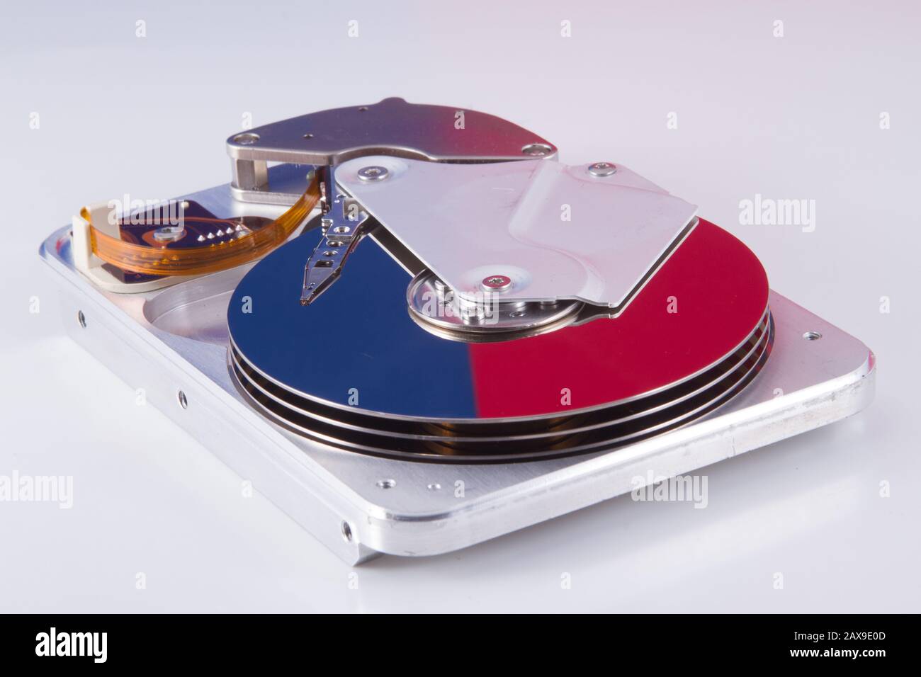 old computer hard drive, very old technology Stock Photo - Alamy