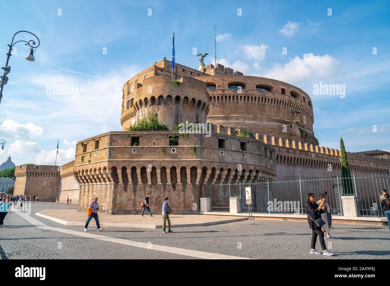 Rome, Italy 28 October 2019 - Saint Angel Castle in Rome Stock Photo ...