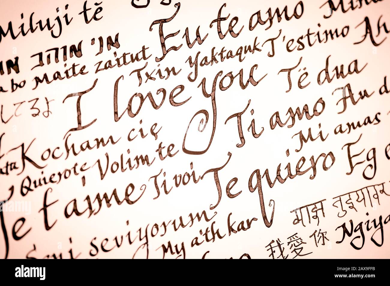 Love Written In Different Languages