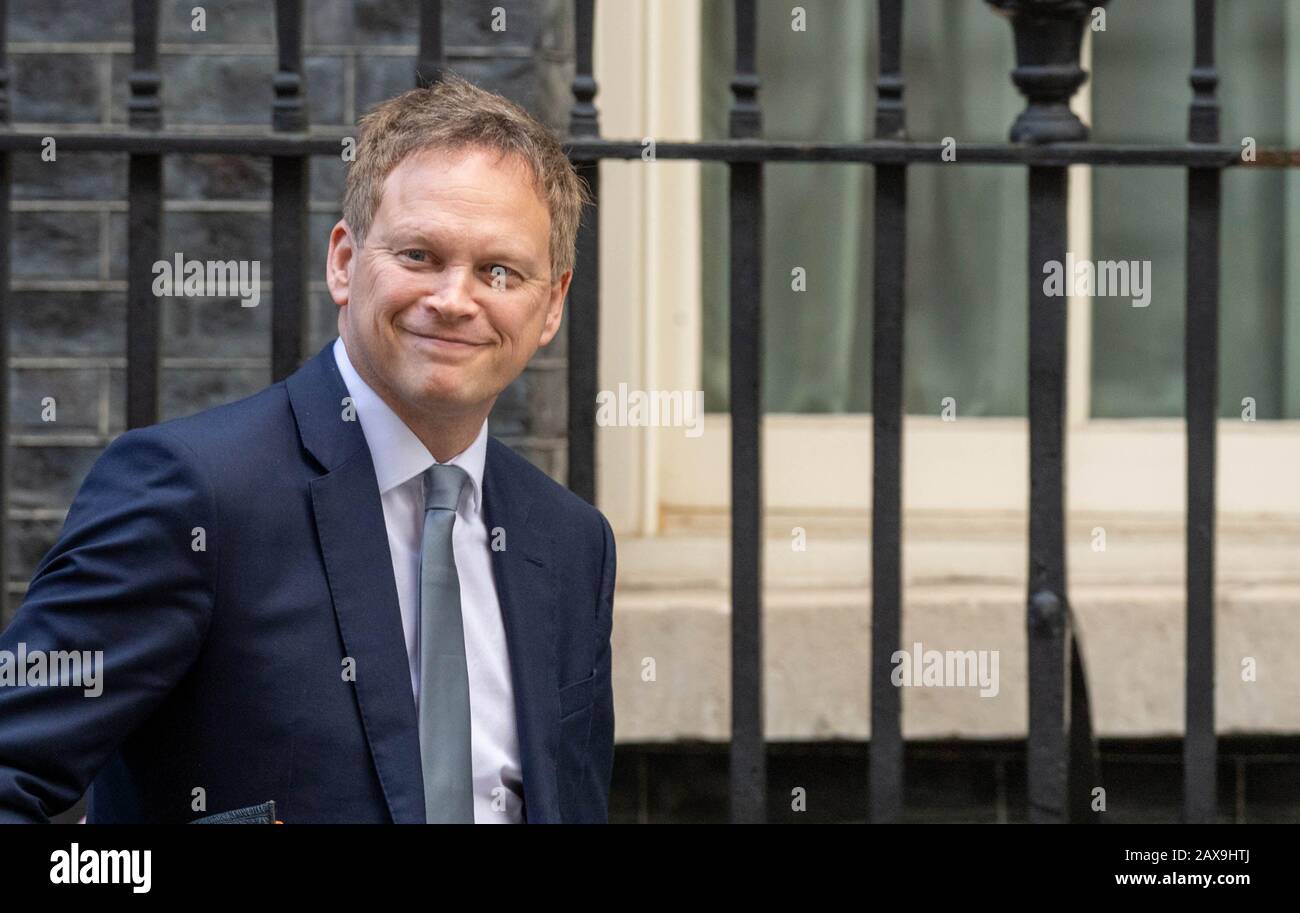 London, UK. 11th Feb, 2020. Grant Shapps leaves a special Cabinet ...