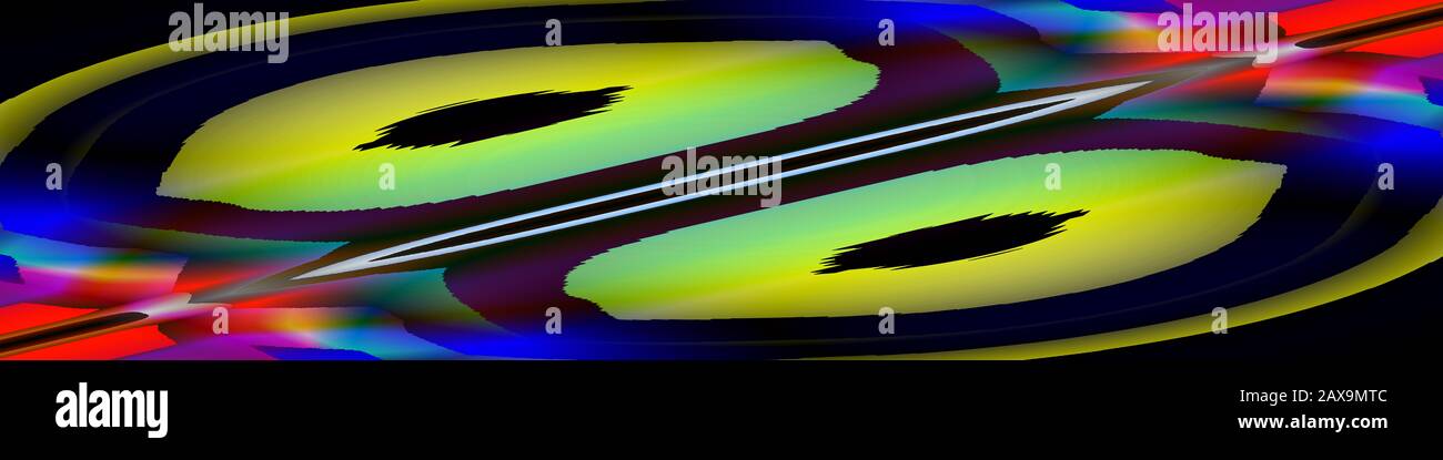 Digital art, high resolution panoramic abstract objects, Germany Stock ...